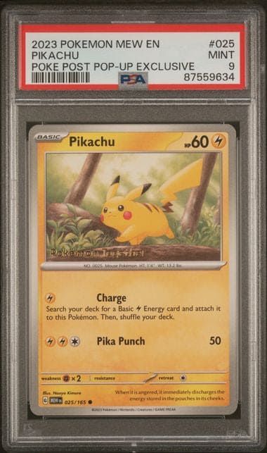 Pikachu STAMPED - Poke post pop up exclusive (2023) - PSA 9 – Trading ...